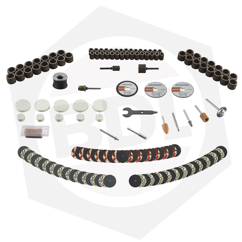 Juego de Accesorios para Minitorno Dremel 710-RW2 - 160 Piezas - Bulonera del Litoral Ferretería